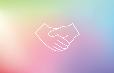 Handshake icon on a white background Royalty Free Vector