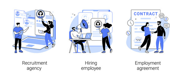 Head hunting abstract concept Royalty Free Vector Image