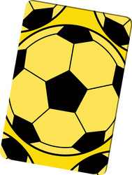 Isolated soccer yellow card Royalty Free Vector Image