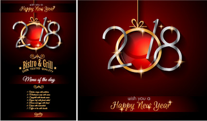 New year party celebration poster template Vector Image