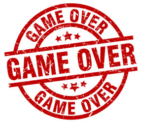 Game over glitch emoji Royalty Free Vector Image