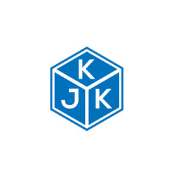 Kjk letter logo design on black background Vector Image