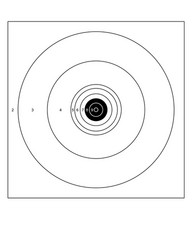 Blank gun target paper shooting targe Royalty Free Vector