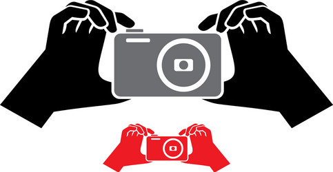 Compact digital camera Royalty Free Vector Image