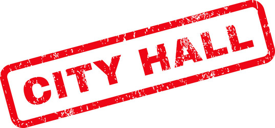 City hall rubber stamp Royalty Free Vector Image