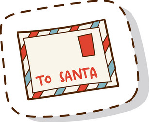 Christmas santa post Royalty Free Vector Image