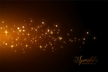 Gold lines on black background golden glow Vector Image