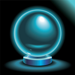 Crystal ball Royalty Free Vector Image - VectorStock