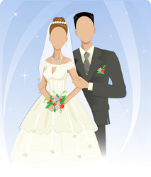 Wedding couple Royalty Free Vector Image - VectorStock