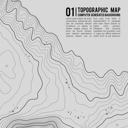 Topographic map geographical location lines Vector Image
