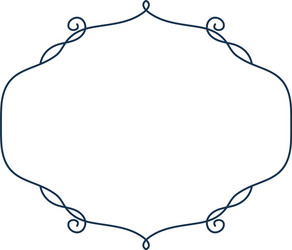 Line frame simple border decoration Royalty Free Vector