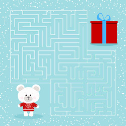 Mouse and cheese maze game for kids education Vector Image