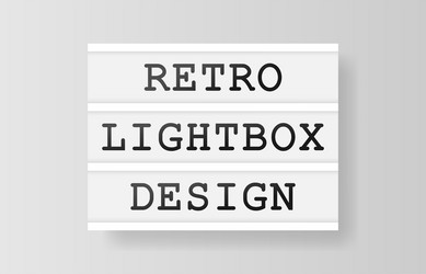 Lightbox Retro Sign Vector Images (over 300)