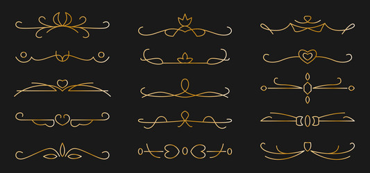 Filigree Underline Vector Images (over 340)