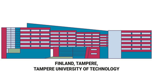 Finland tampere university of technology Vector Image