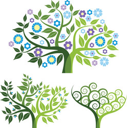 Multicolor abstract tree Royalty Free Vector Image