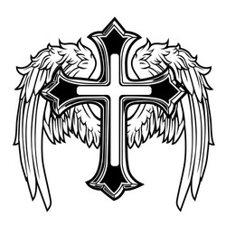 Wing Cross Tribal Vector Images (over 120)