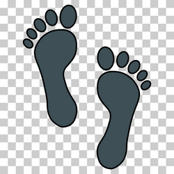 Feet Human Foot Symbol Vector Images (over 2,300)