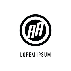 Initial kx logo concentric circle line clean and Vector Image