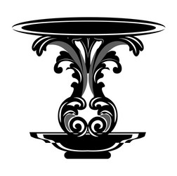 Royal table made to different dishes Royalty Free Vector