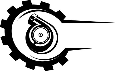 Logo turbo designs simple and elegant automotive Vector Image