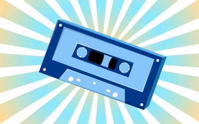 Old retro vintage poster with music audio Vector Image