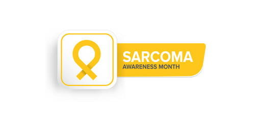 Sarcoma cancer awareness month concept horizontal Vector Image
