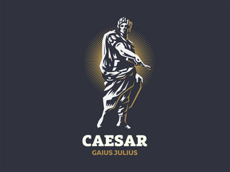 Caesar emblem Royalty Free Vector Image - VectorStock