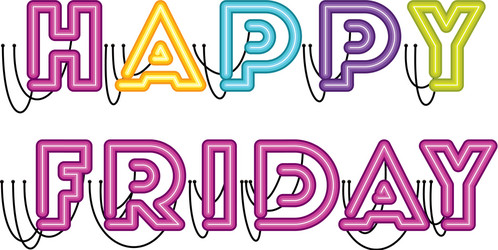Happy Friday Neon Vector Images (over 210)