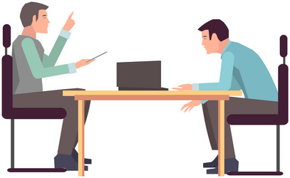 Business meeting 2d isolated Royalty Free Vector Image