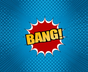 Boom comic cartoon wording Royalty Free Vector Image