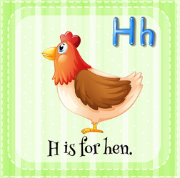 Letter H Hen Vector Images (48)