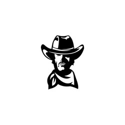 Bandit cowboy with scarf mask sheriff Royalty Free Vector