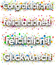 Felicitaciones Vector Images (15)