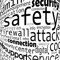 Safety programming background Royalty Free Vector Image