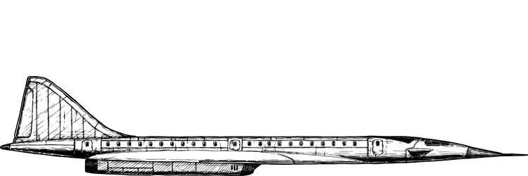 Airplane side view cartoon passenger jet icon Vector Image