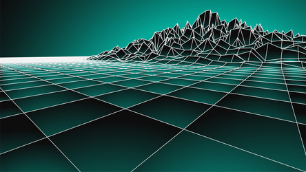 Synthwave neon background 80s retrowave backdrop Vector Image