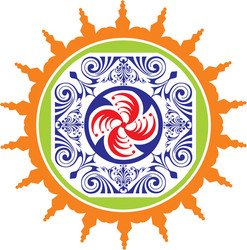 Design round 2 Royalty Free Vector Image - VectorStock