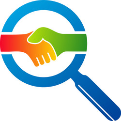 Find deal logo template creative deal logo Vector Image