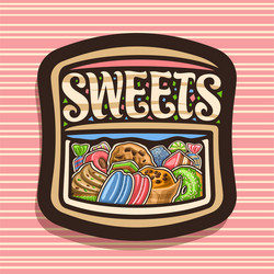 Logo for sweet shop Royalty Free Vector Image - VectorStock