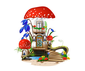 Magic sweet house Royalty Free Vector Image - VectorStock