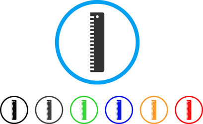 Vertical meter ruler Royalty Free Vector Image