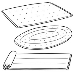 Set mat Royalty Free Vector Image - VectorStock