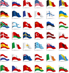 Collection of National Flags Royalty Free Vector Image