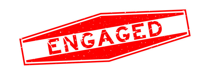 Grunge red group work word hexagon rubber seal Vector Image