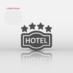 Welcome signboard icon in flat style open banner Vector Image