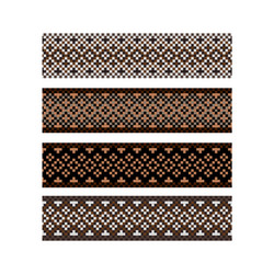 Beadwork border pattern design stripes Royalty Free Vector