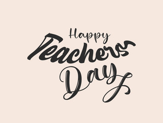 Calligraphy letter design concept of happy Vector Image