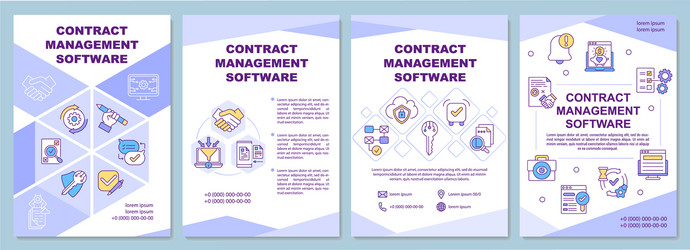 Co creation brochure template Royalty Free Vector Image