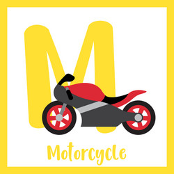 Letter m vocabulary moose standing on two legs Vector Image